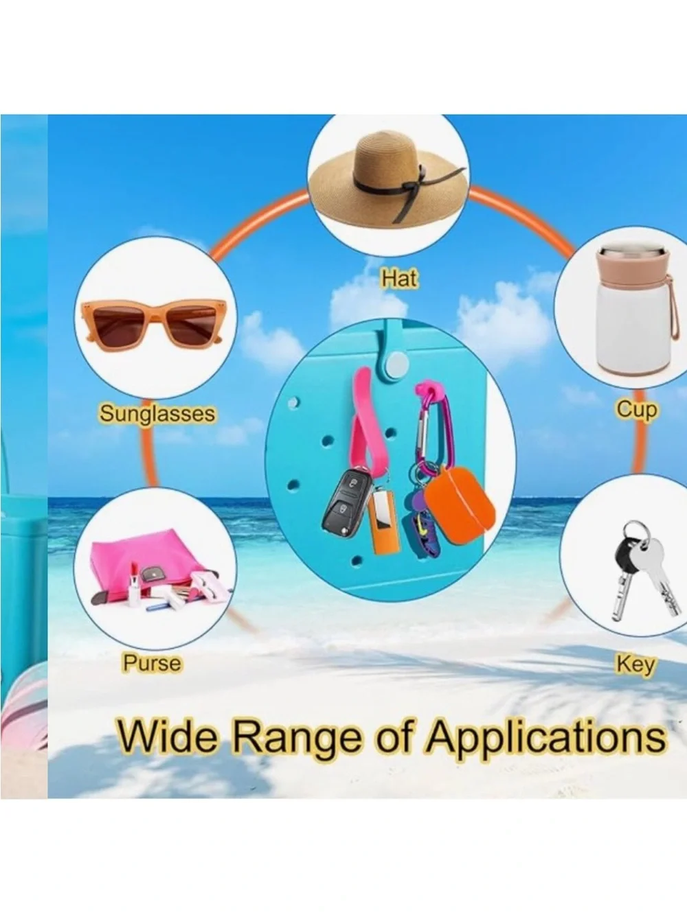 BOGG BAG | Bags | 4 Pink Key Holders Bundle For Bogg Bag And Tote Bags ...